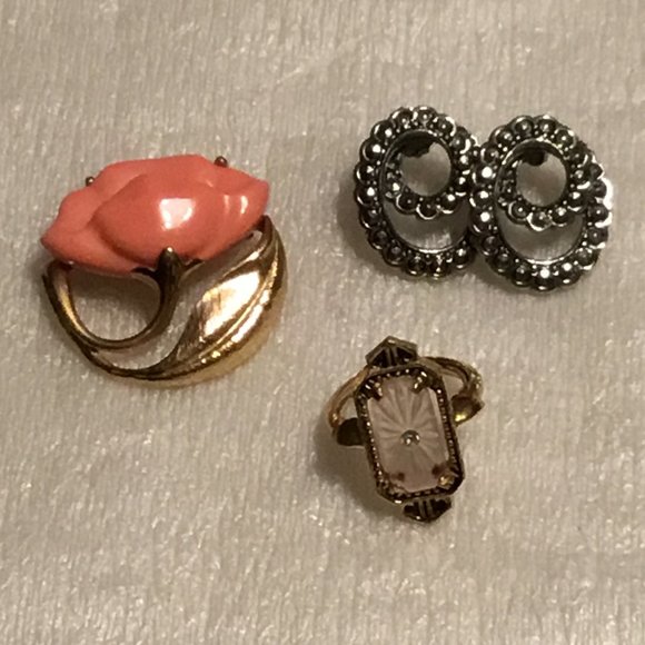 Avon | Jewelry | Lot Of 3 Vintage Lovely Avon Jewelry Items Ring ...
